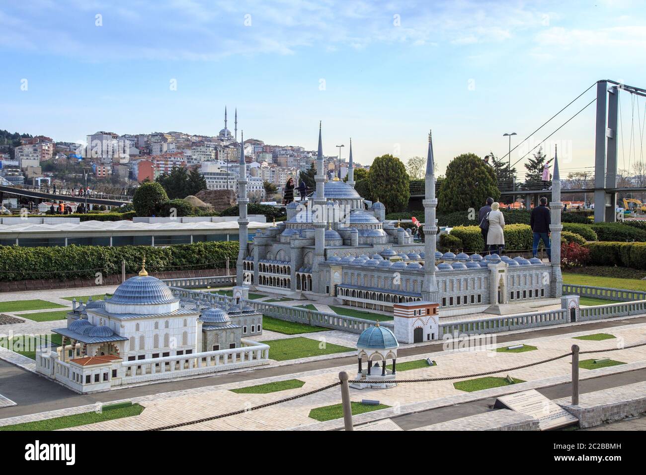 Istanbul, Turkey - March 23, 2019: Miniaturk is a miniature park in ...