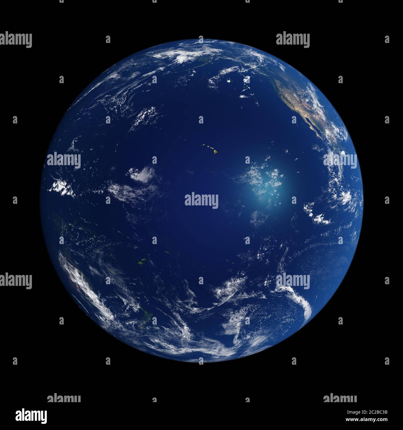 Planet Earth done with NASA textures Stock Photo - Alamy
