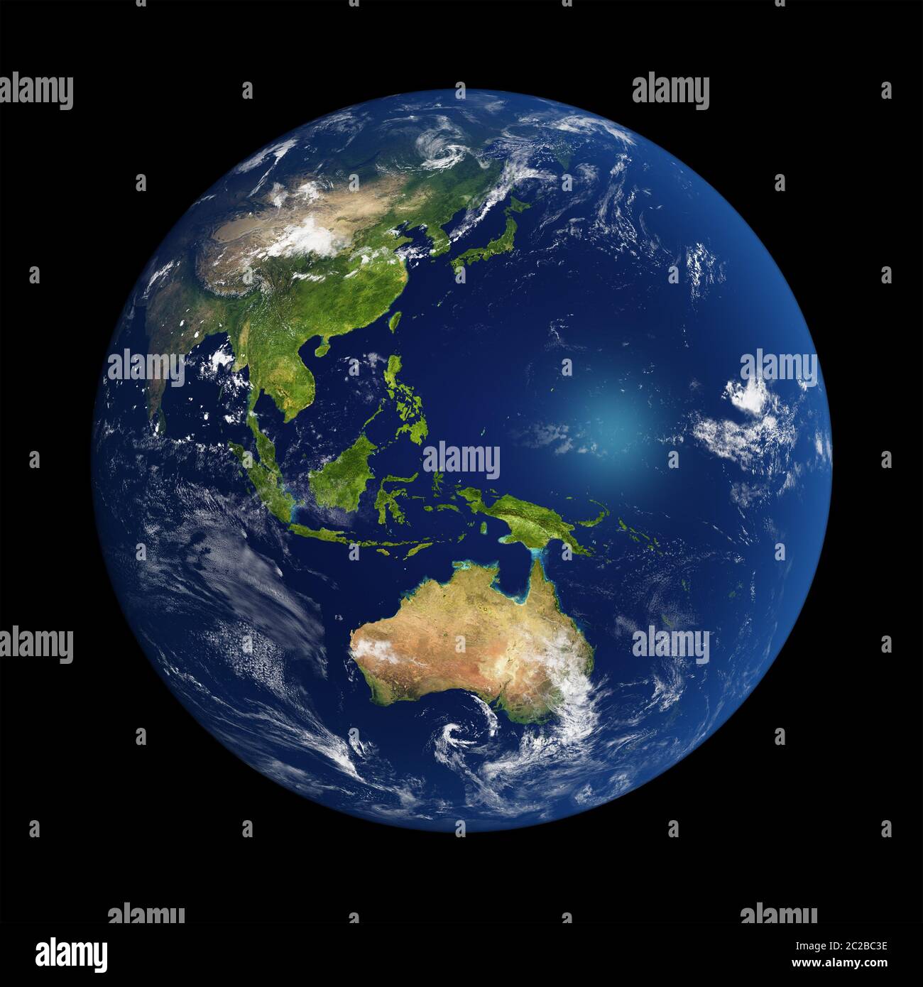 Planet Earth done with NASA textures Stock Photo - Alamy