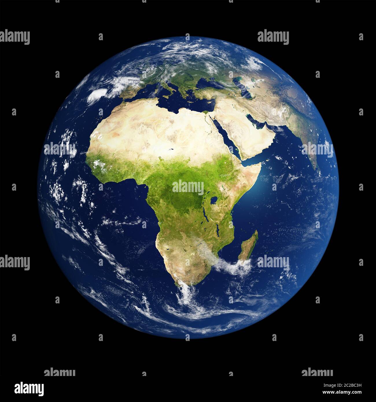Planet Earth done with NASA textures Stock Photo - Alamy