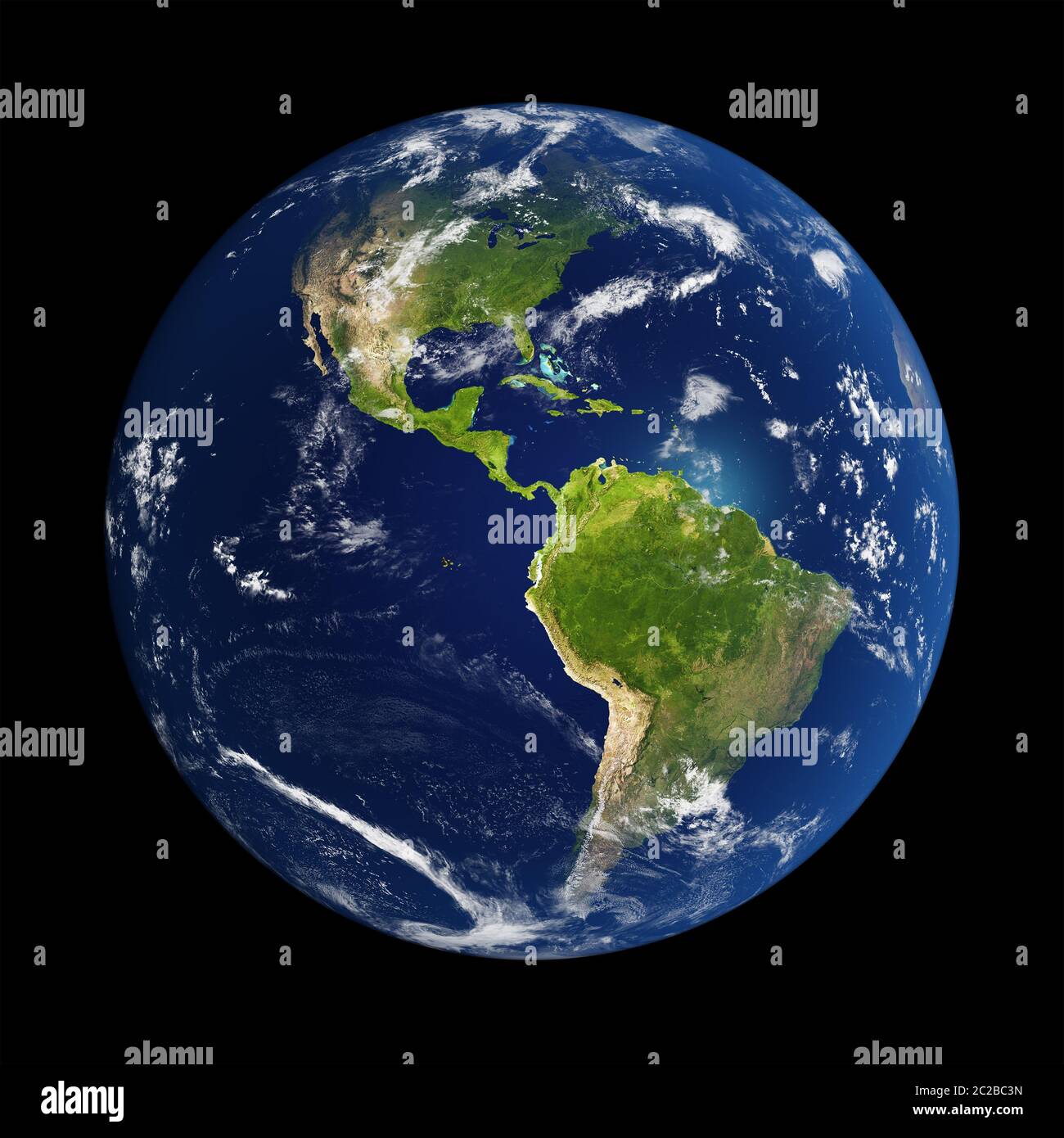 Planet Earth done with NASA textures Stock Photo - Alamy