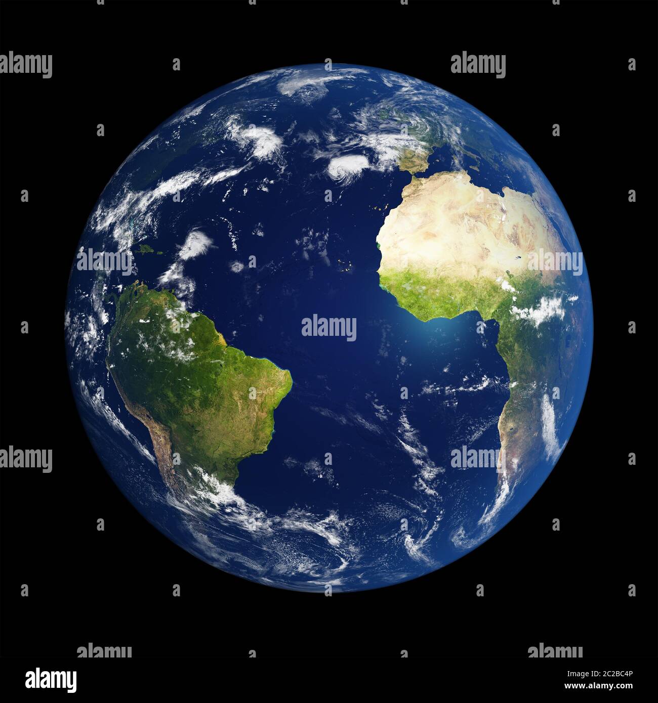 Planet Earth done with NASA textures Stock Photo - Alamy