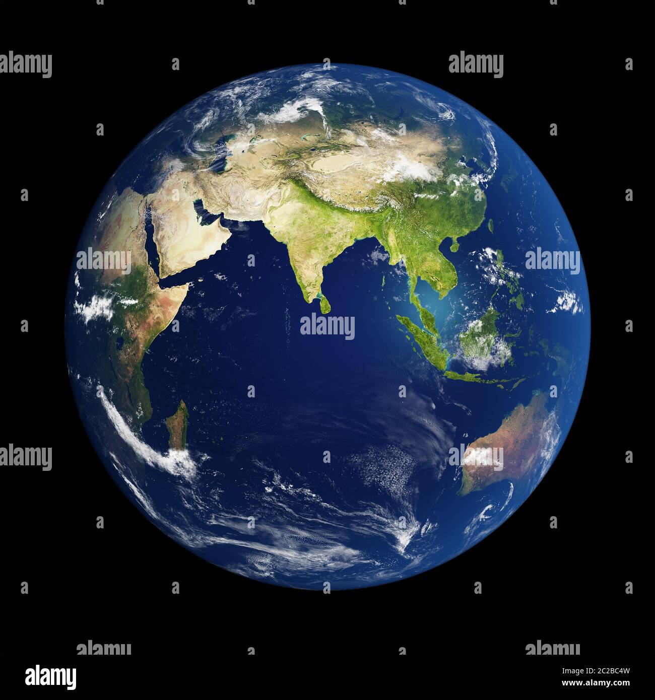 Planet Earth done with NASA textures Stock Photo - Alamy