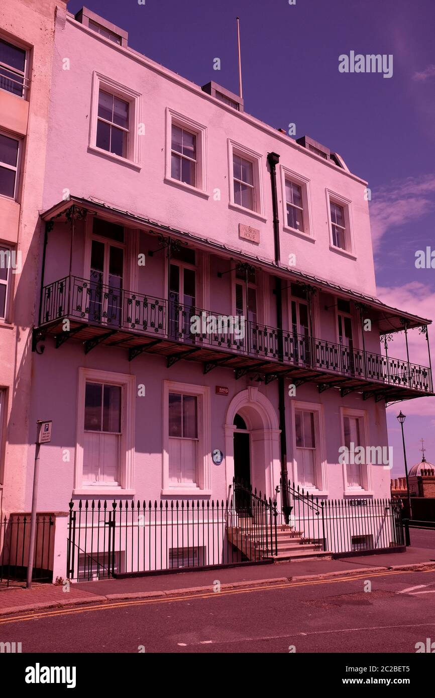 albion house listed building in ramsgate seaside town kent uk june 2020 ...