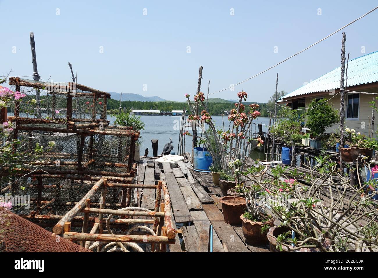 Baan Sam Chiong Nuea, Thailand. 01st Mar, 2020. Fishing trips stand on ...