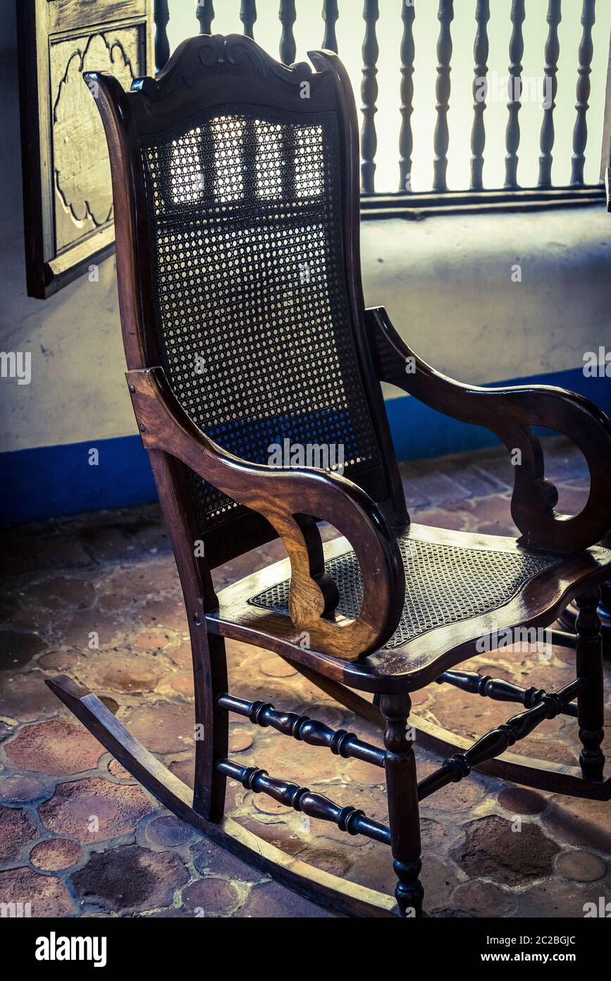 Caribbean style rocking chair hi-res stock photography and images - Alamy