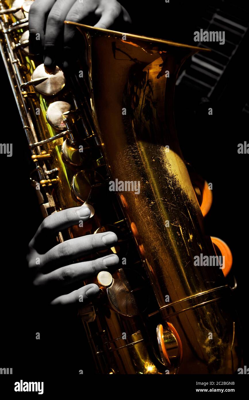 African american saxophonist sax jazz hi-res stock photography and ...