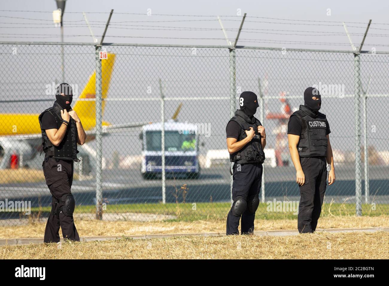 Customs and border protection officers Stock Photo - Alamy