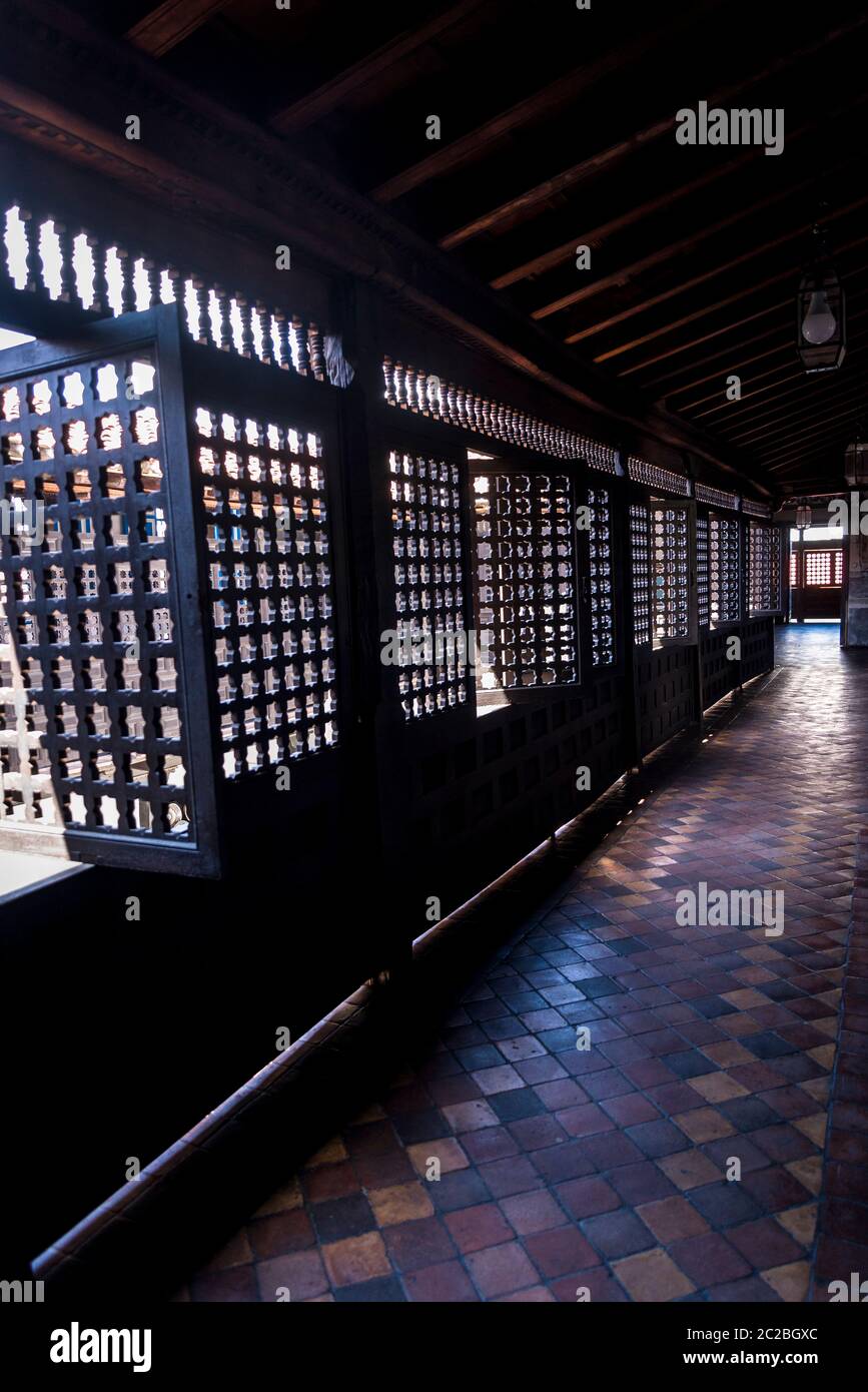 Wooden lattice windows in Diego Velázquez Museum or Museo de Ambiente ...