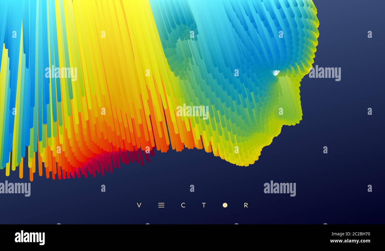 Abstract digital human face. Glitch technique portrait. Conceptual ...