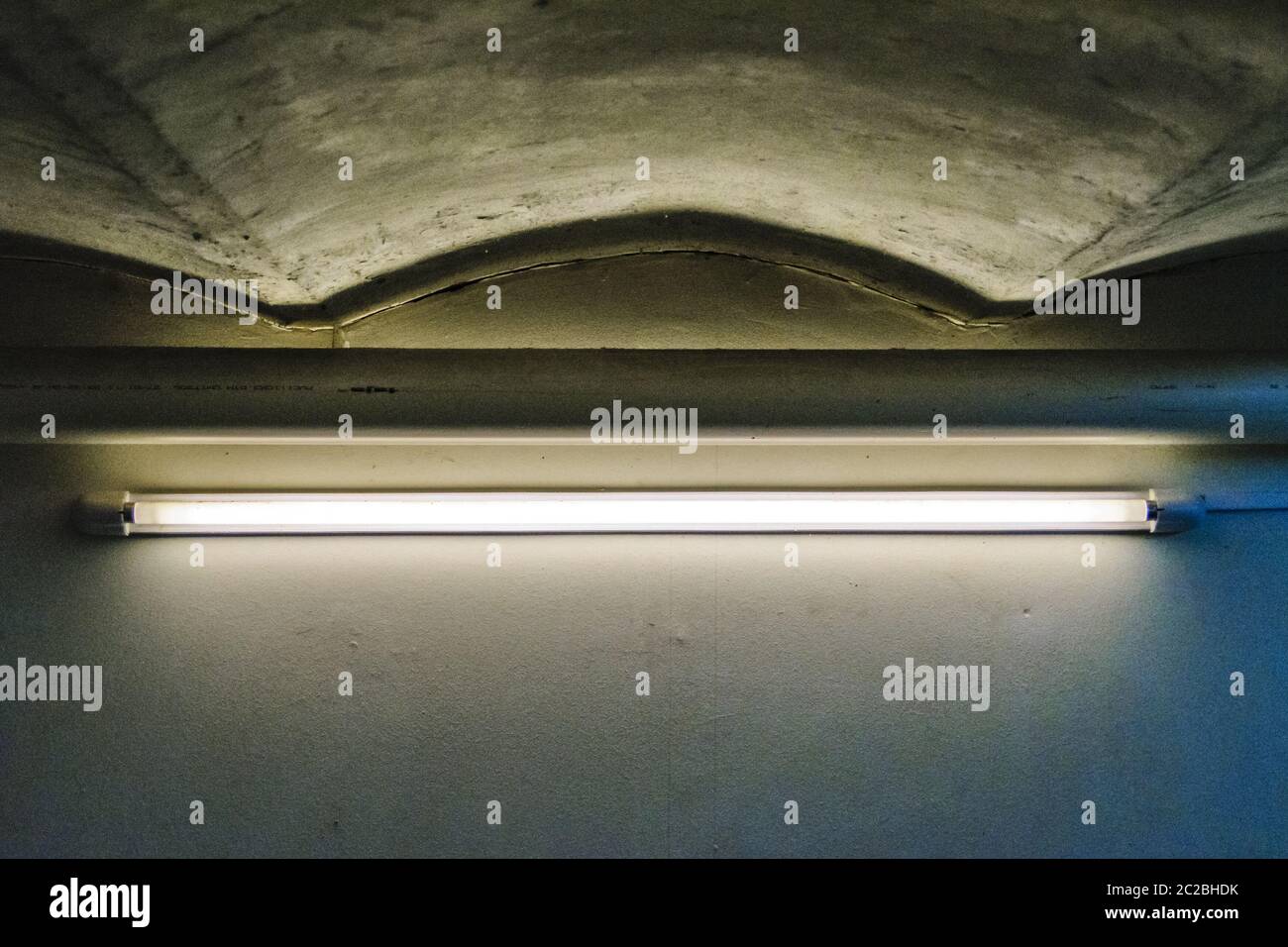 Light Tube at Garage Room Stock Photo - Alamy