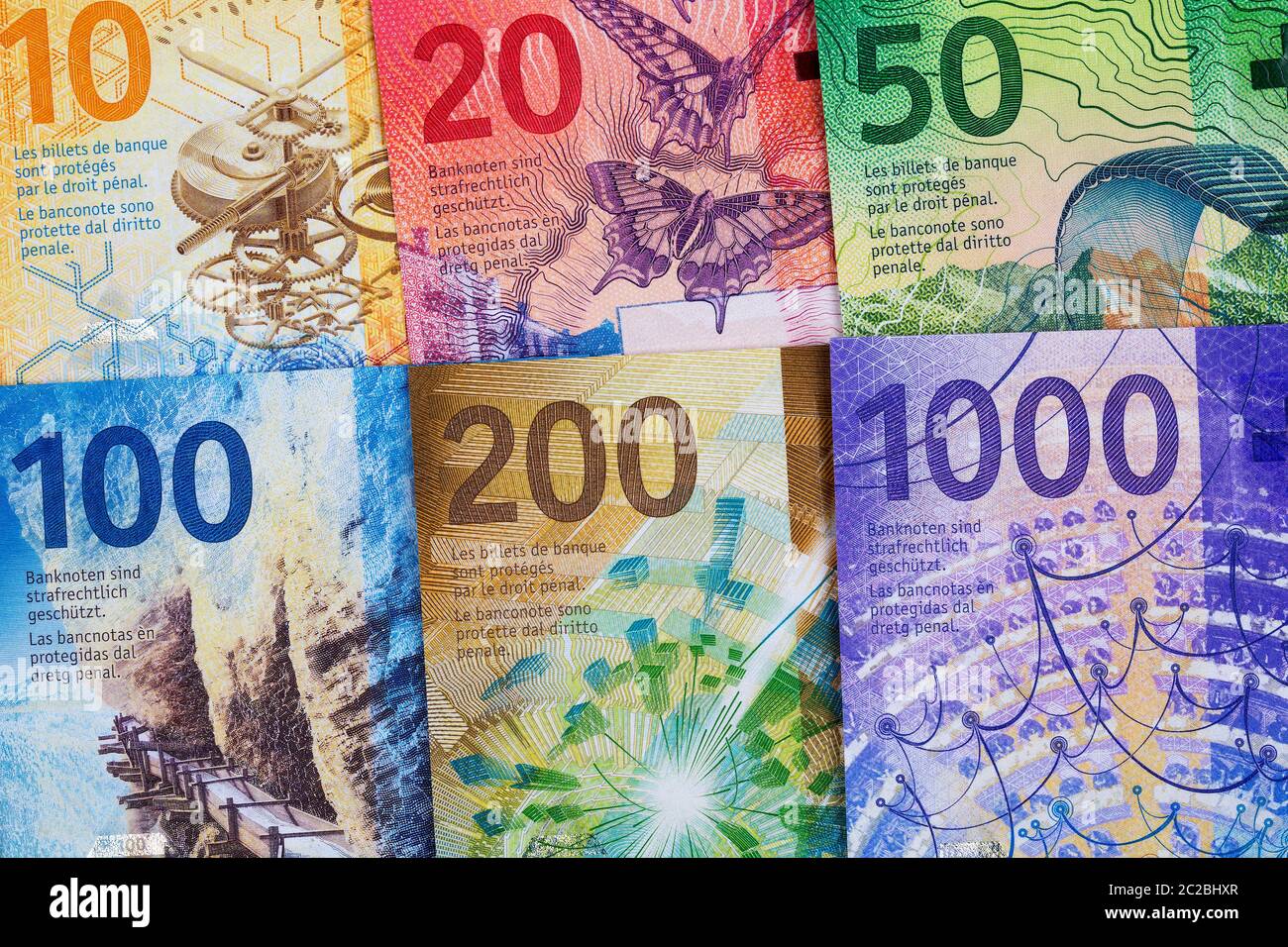 Swiss francs notes hi-res stock photography and images - Alamy
