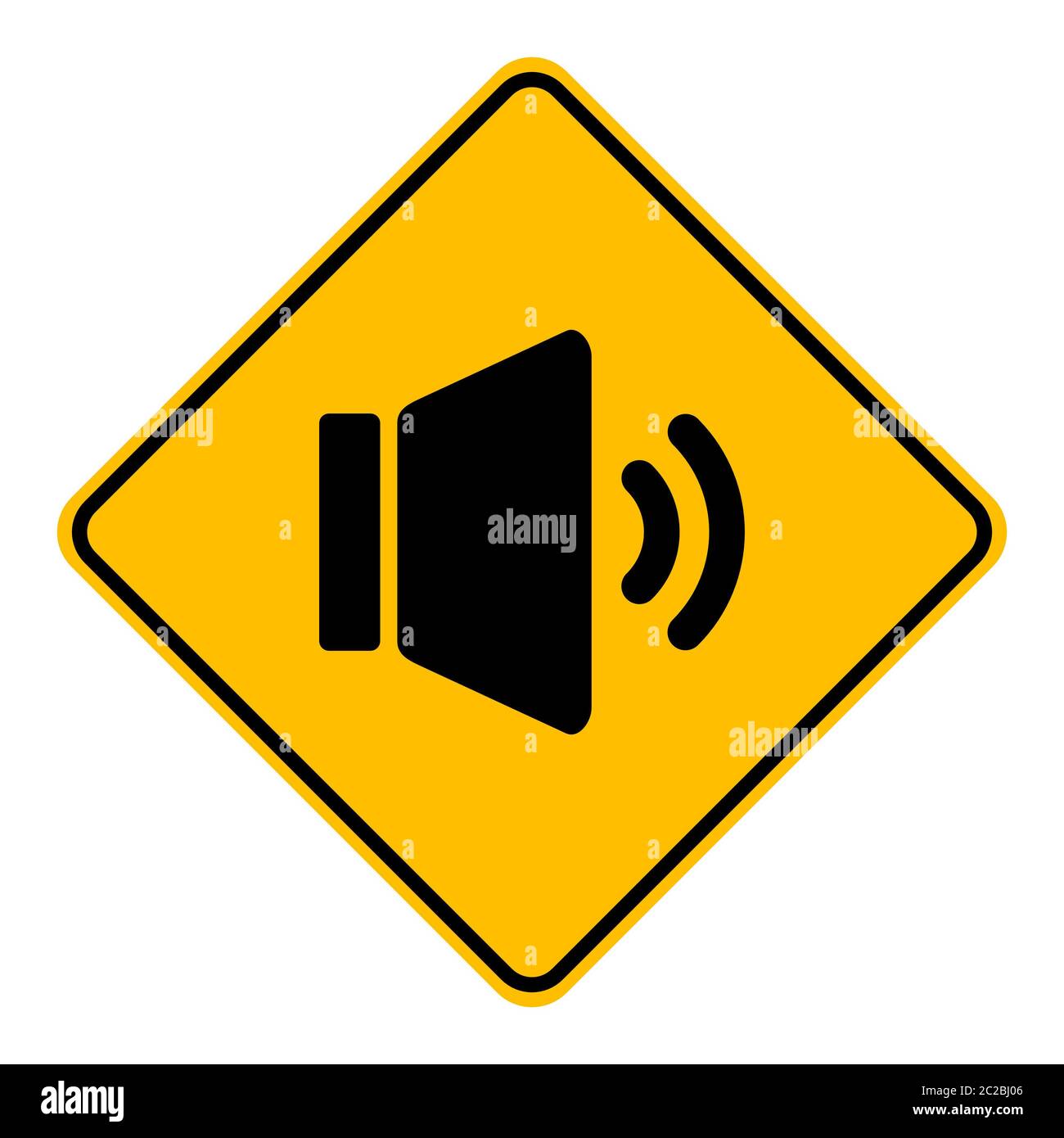 Speaker and road sign Stock Photo - Alamy
