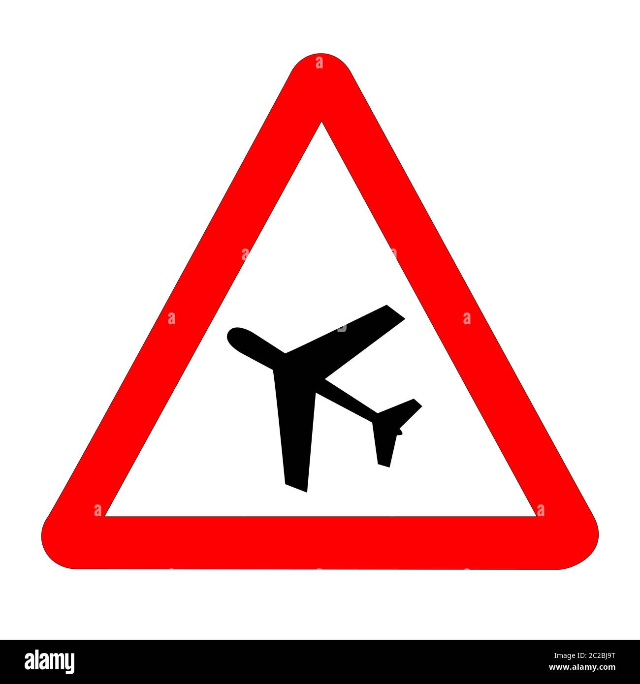 Low flying aircraft and sign Cut Out Stock Images & Pictures - Alamy