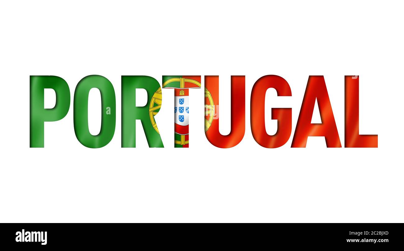 portuguese flag text font. portugal symbol background Stock Photo - Alamy