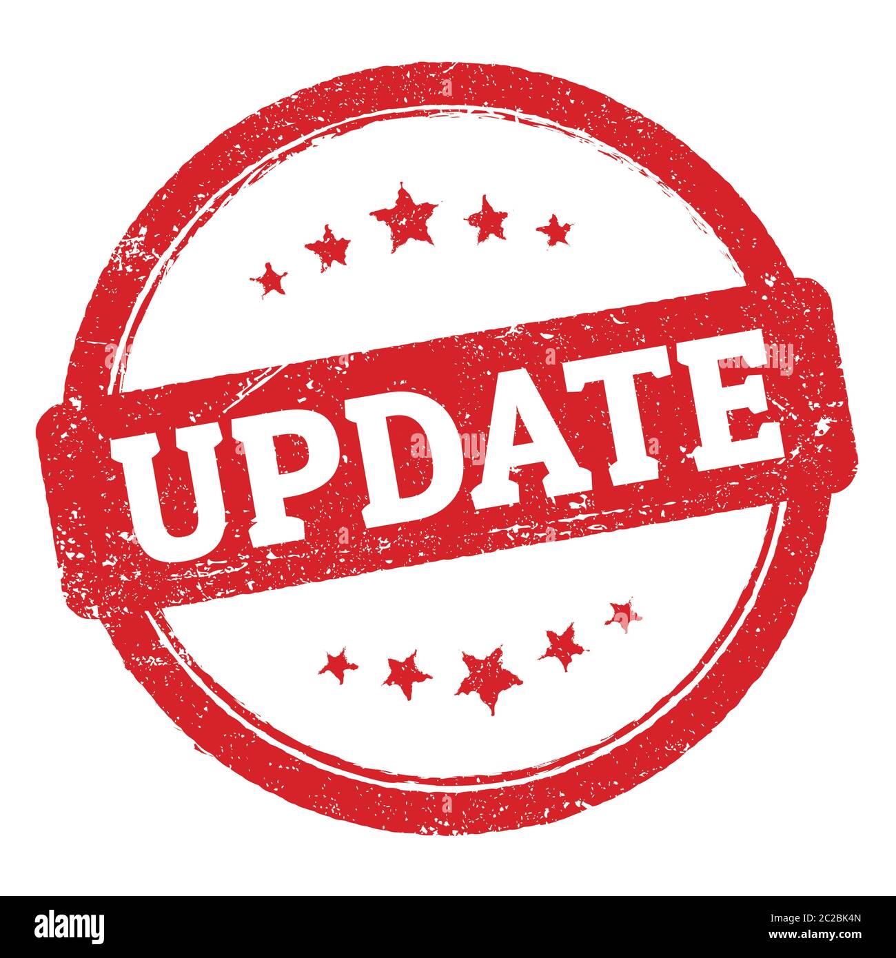 Update sign round vintage hi-res stock photography and images - Alamy