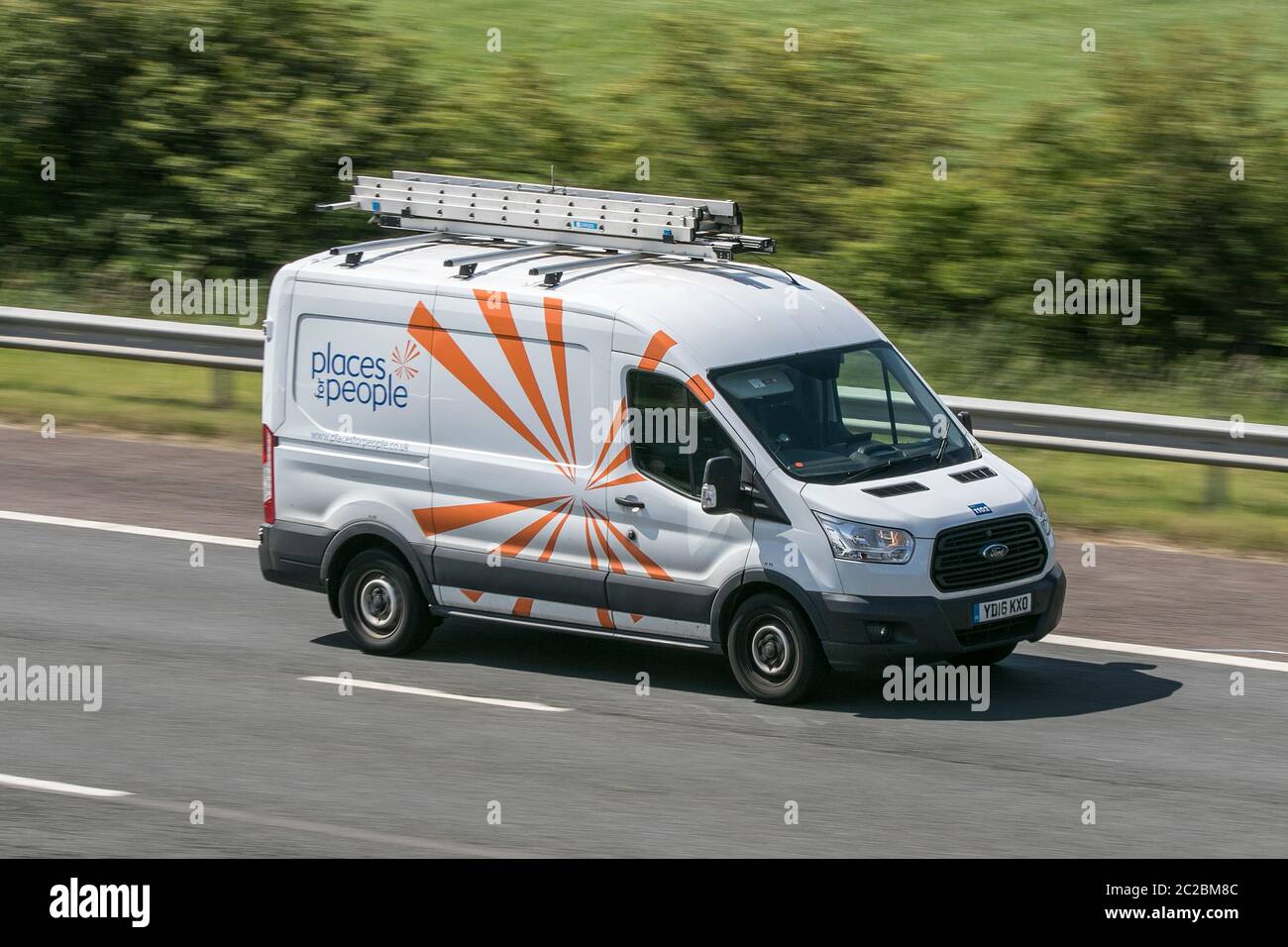 Traffic speed motion uk motorway van hi-res stock photography and ...