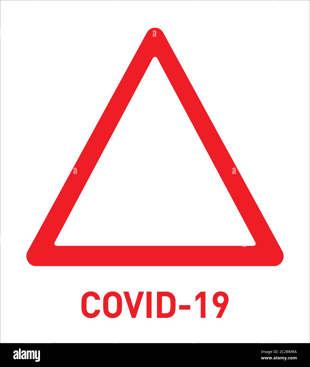 Empty red triangle for signage hi-res stock photography and images - Alamy