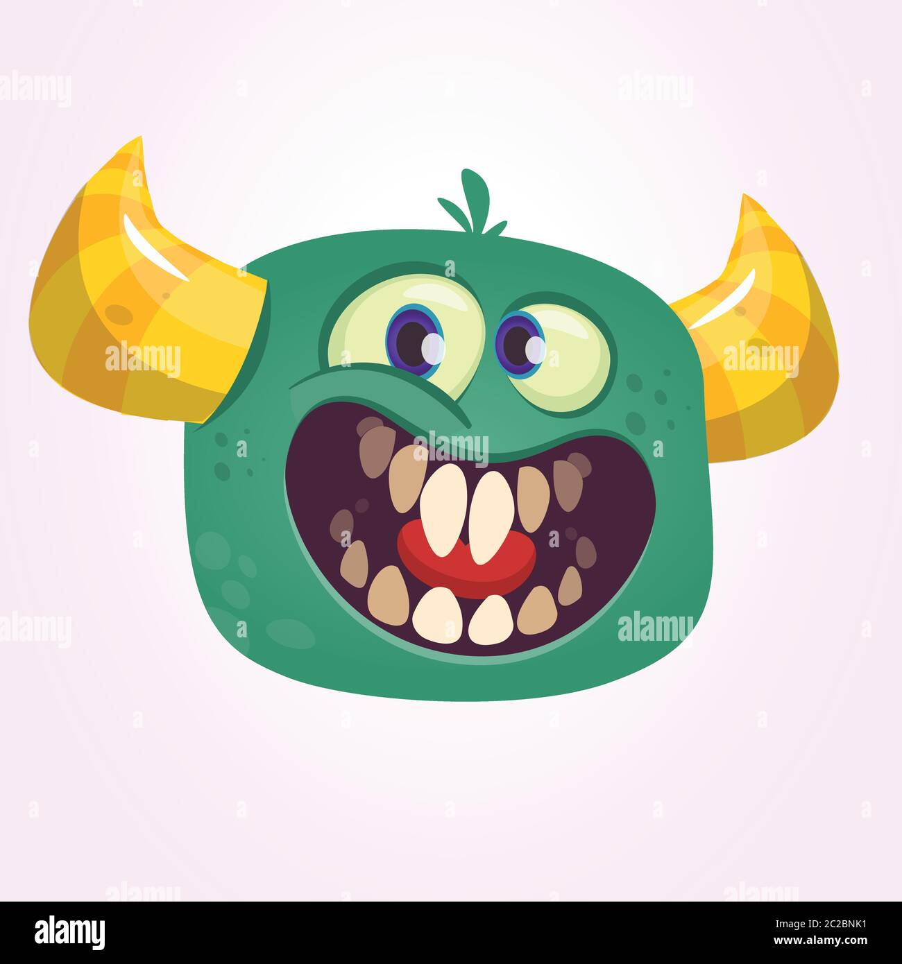 Cartoon blue monster.Vector illustration Stock Vector Image & Art - Alamy