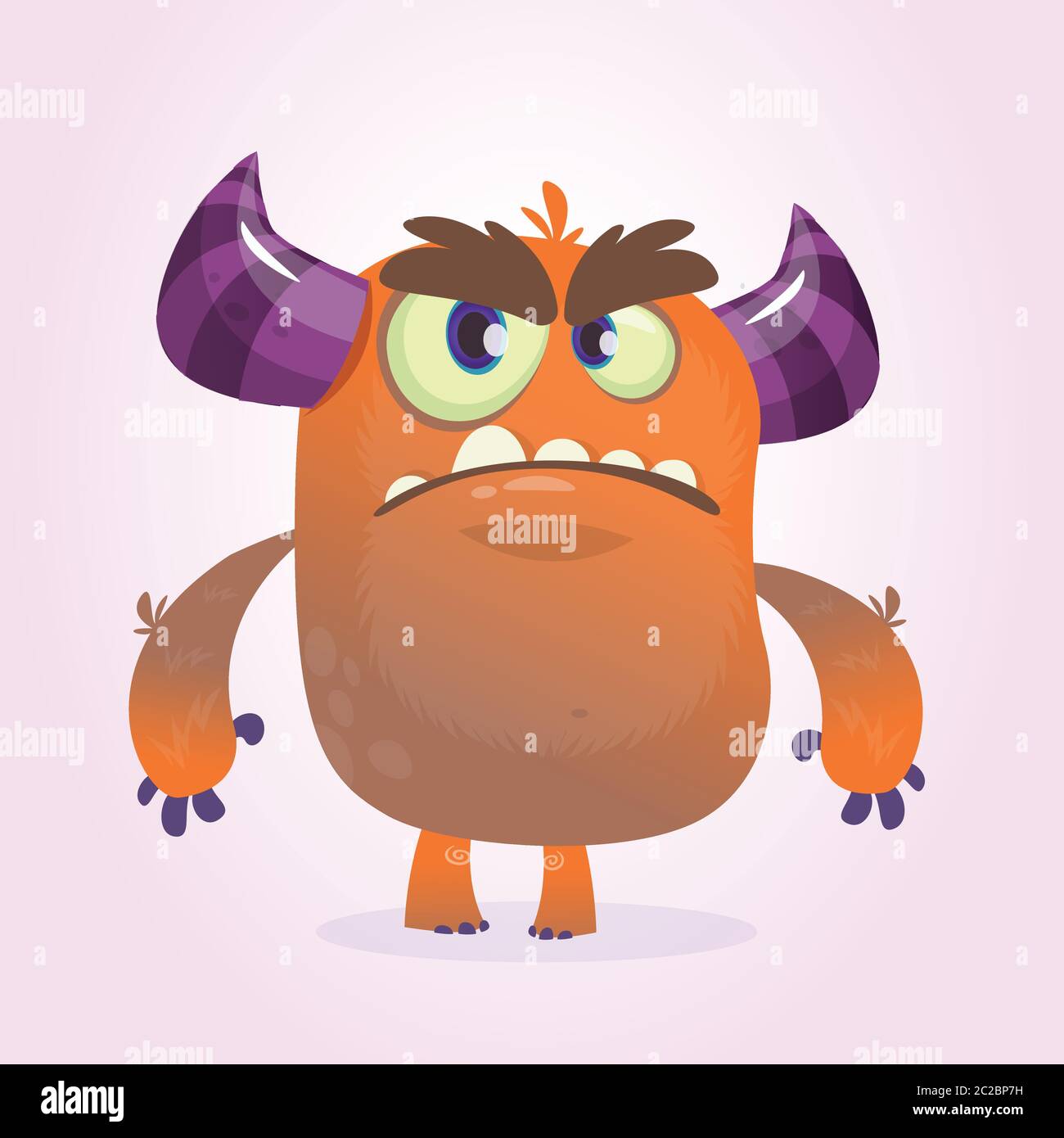 Cartoon Orange Monster