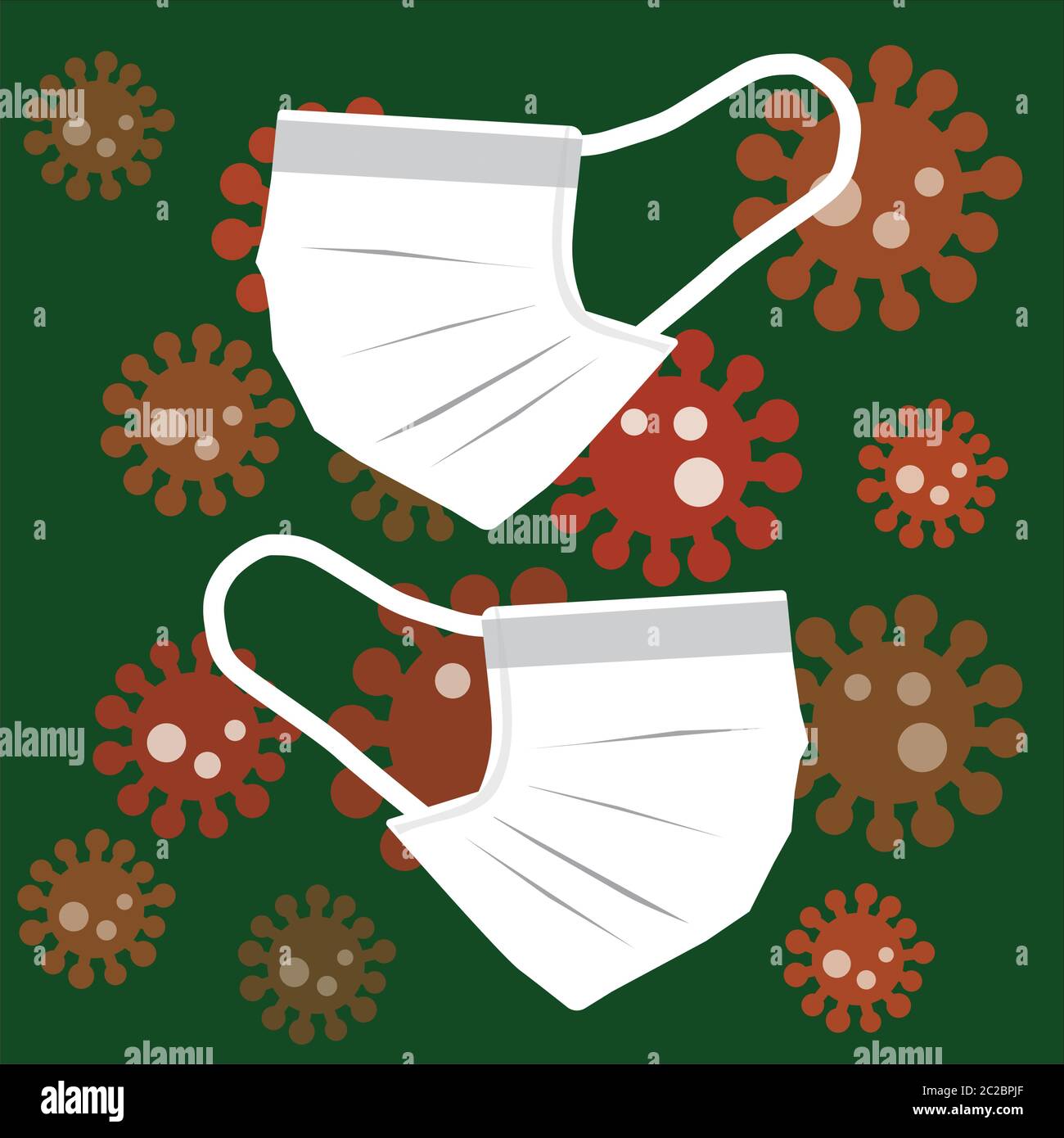 Coronavirus microbes vector symbolising the Coronavirus outbreak Stock ...