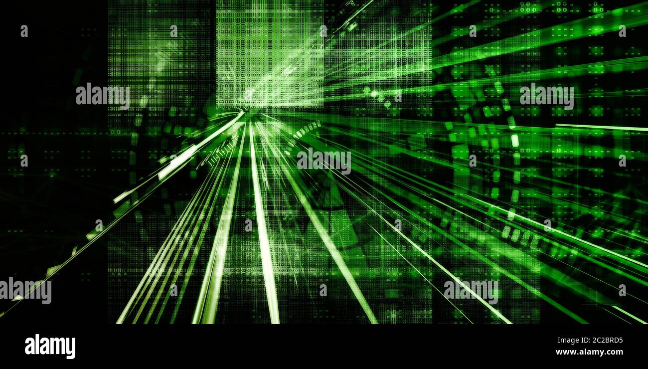 Business Communication As A Conceptual Tech Art Stock Photo - Alamy