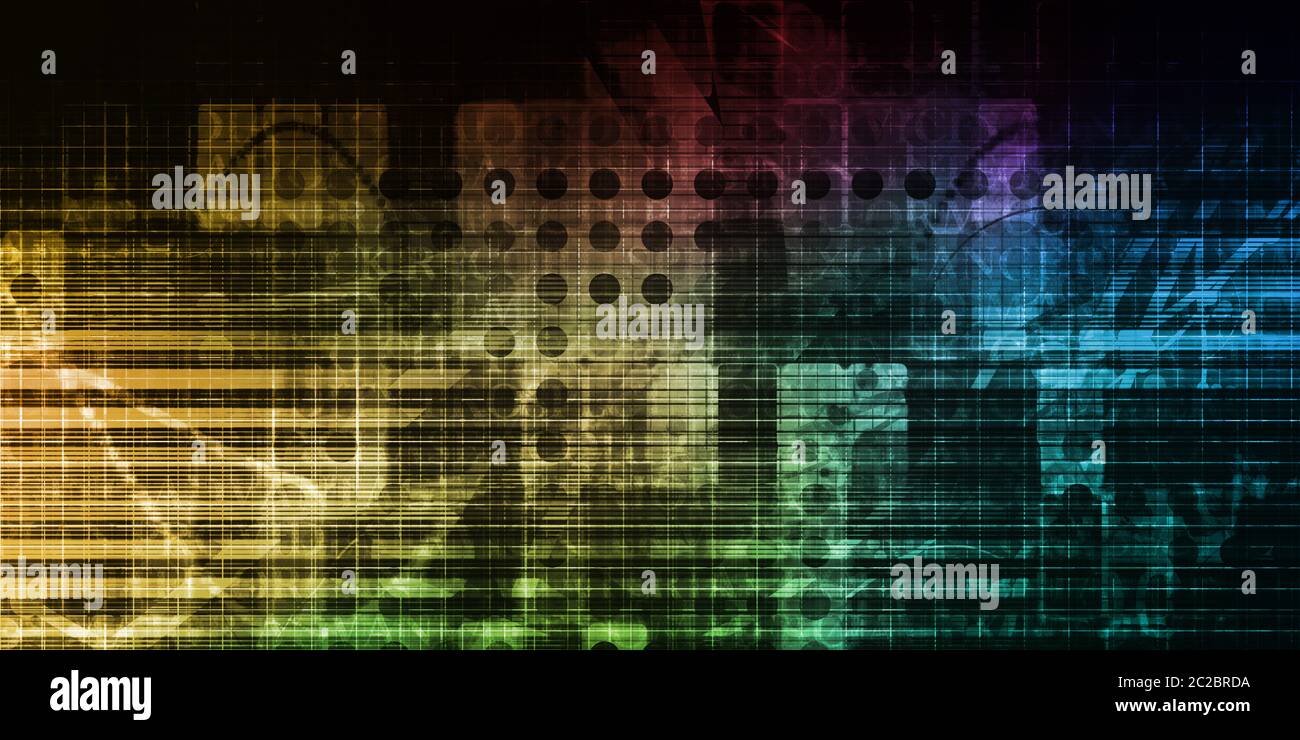 Futuristic Abstract as a Technology Background Art Stock Photo - Alamy