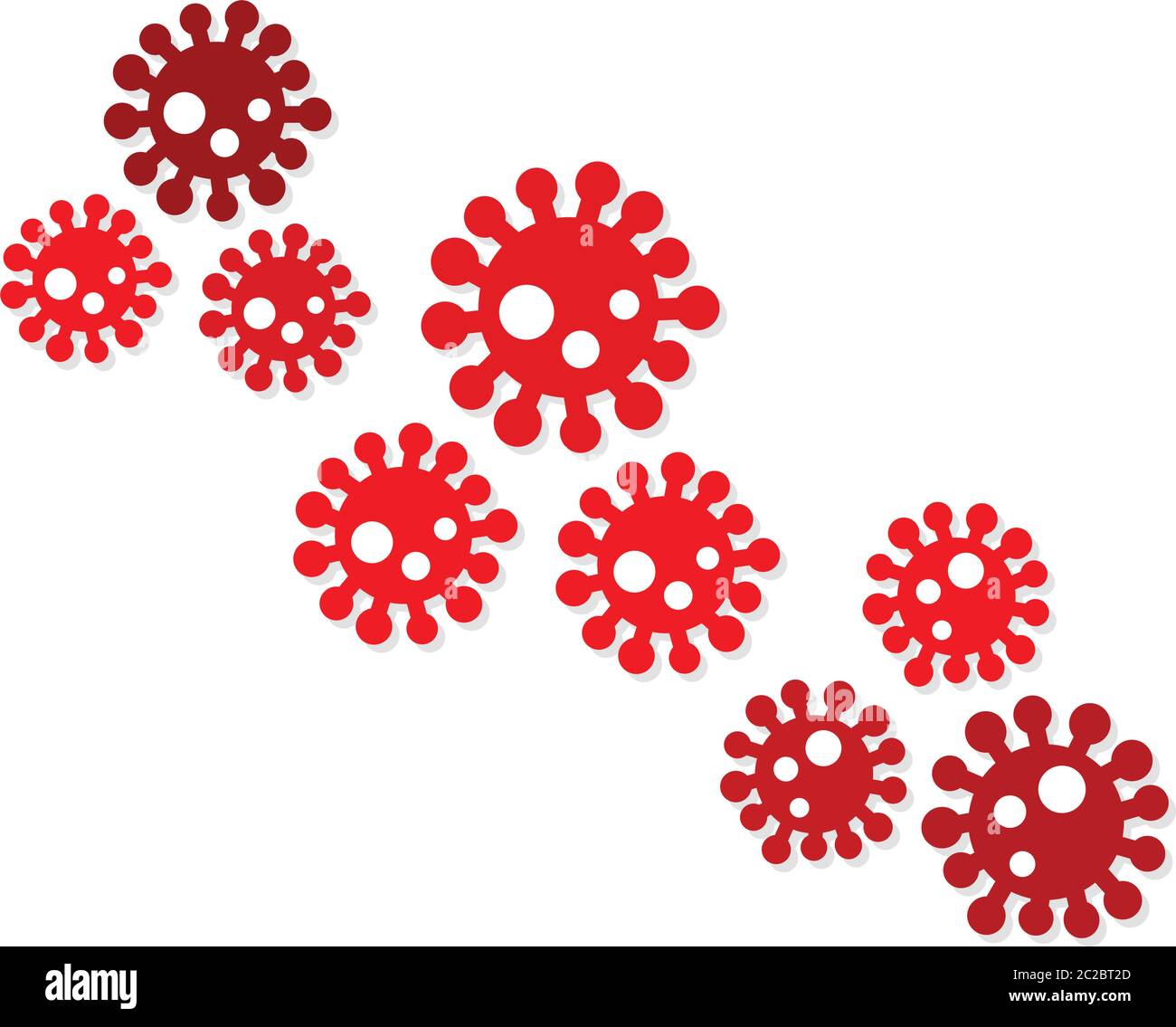 Coronavirus microbes vector symbolising the Coronavirus outbreak Stock ...