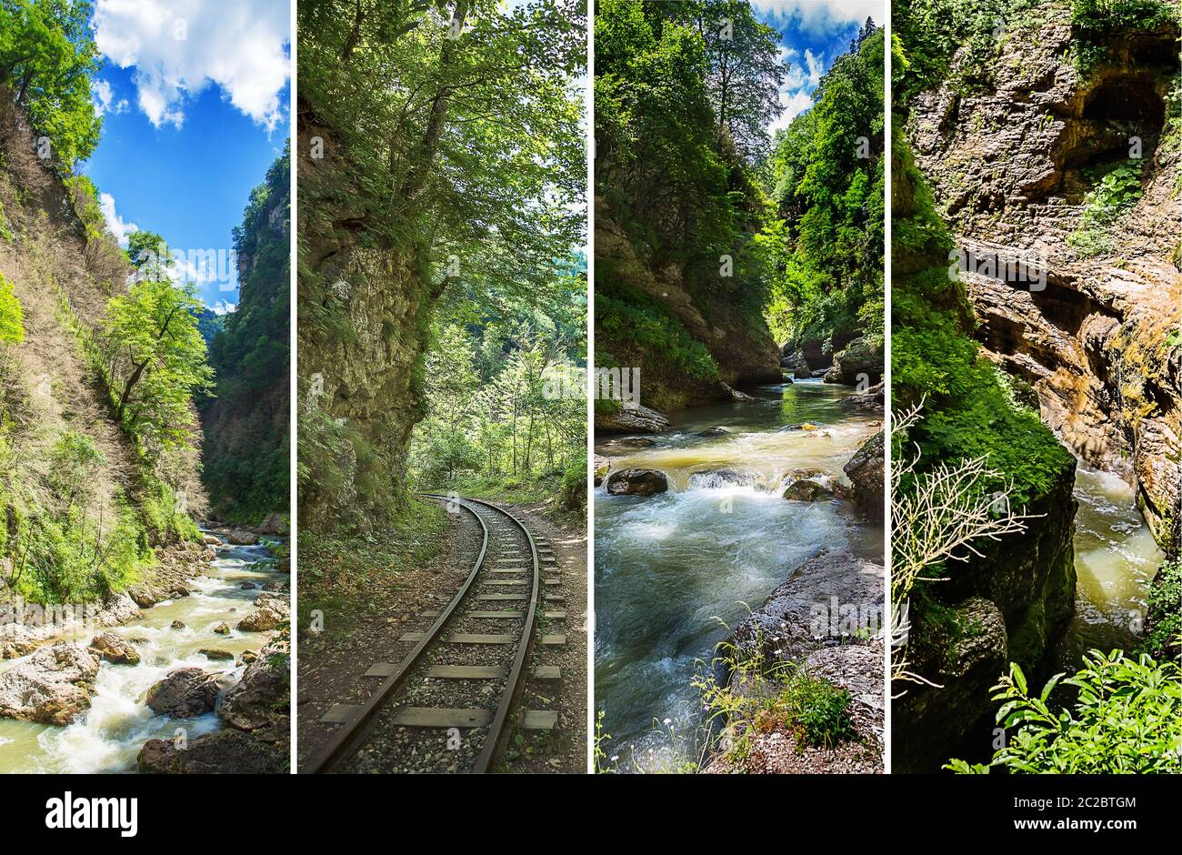 Collage beautiful nature landscapes hi-res stock photography and images ...