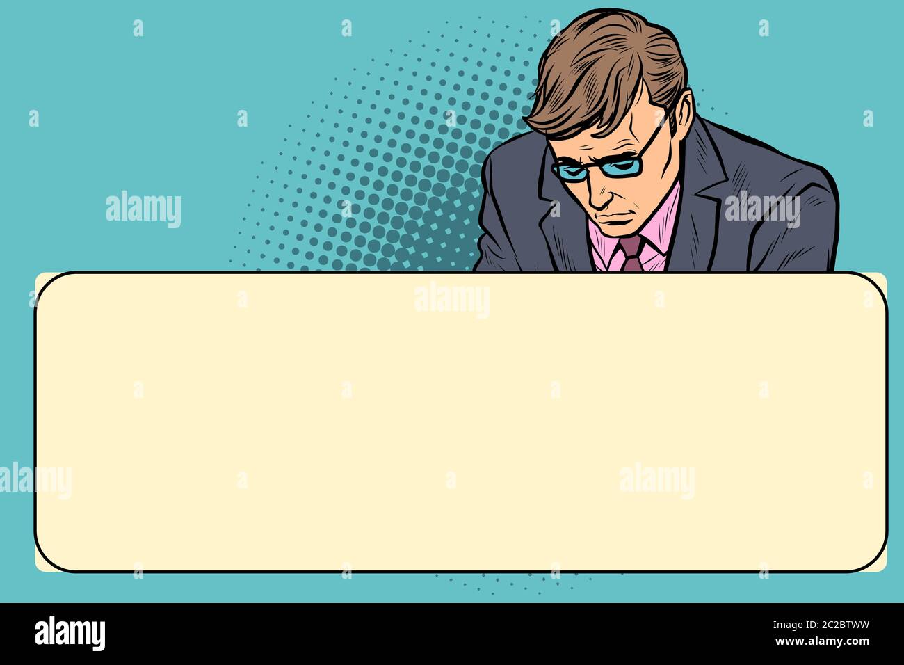 sad man. problems difficulty failure stress. Pop art retro vector ...