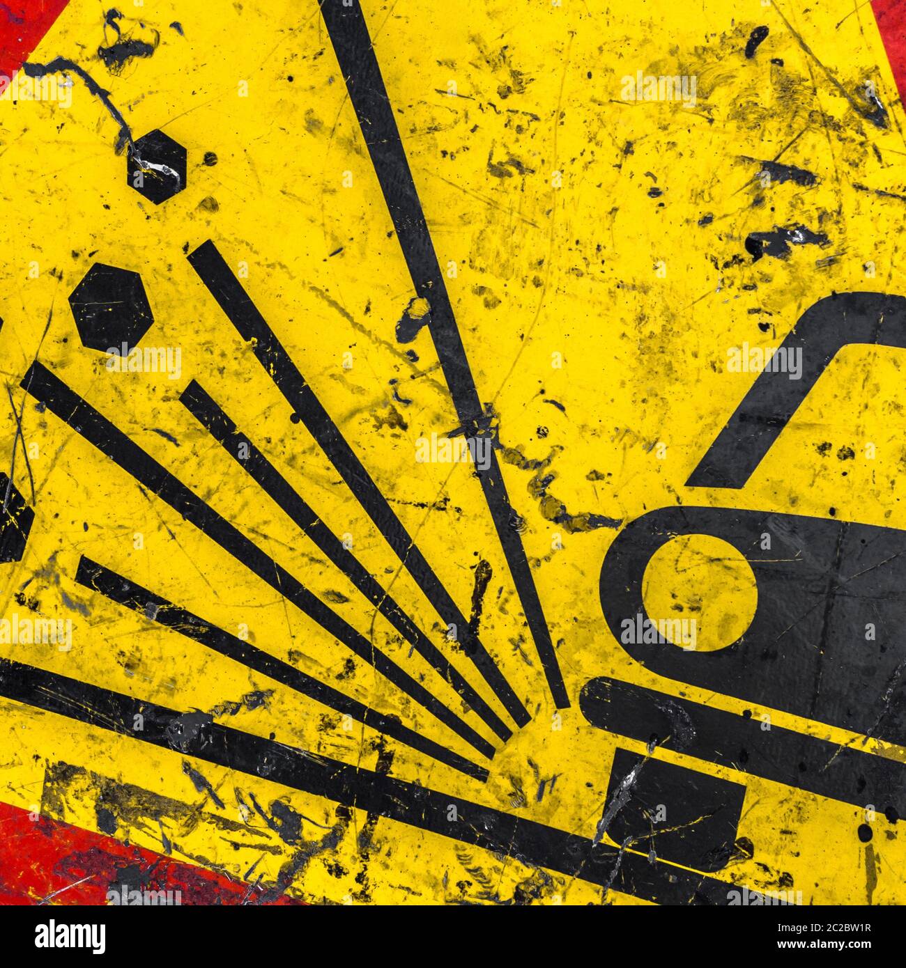 Danger unstable road sign hi-res stock photography and images - Alamy