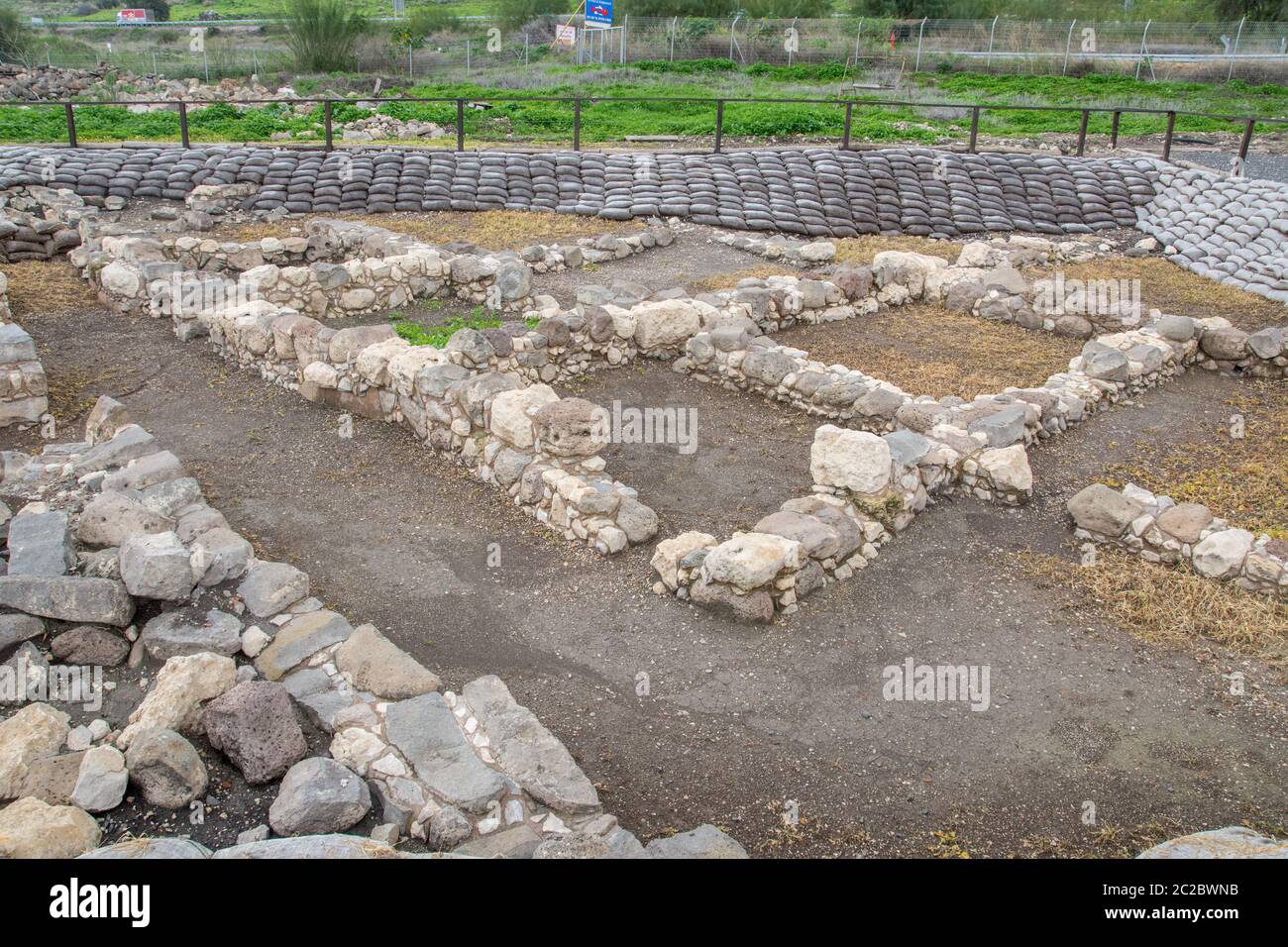 Ruins of the ancient fishing village of Magdala (Mejdel) current day ...