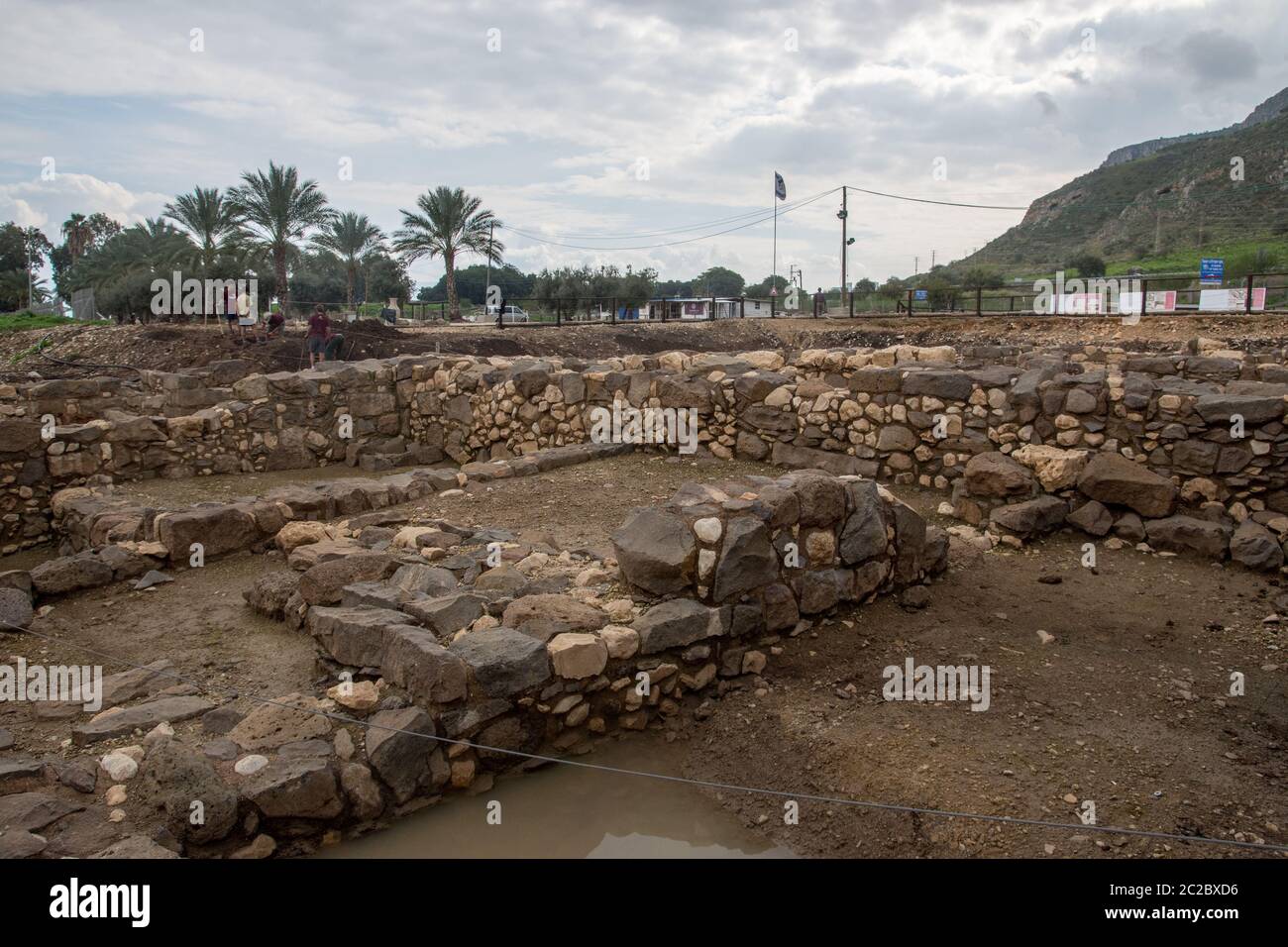 Ruins of the ancient fishing village of Magdala (Mejdel) current day ...