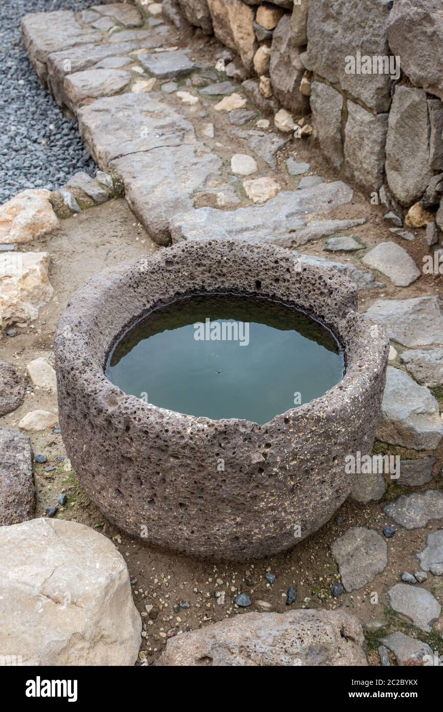 Ruins of the ancient fishing village of Magdala (Mejdel) current day ...