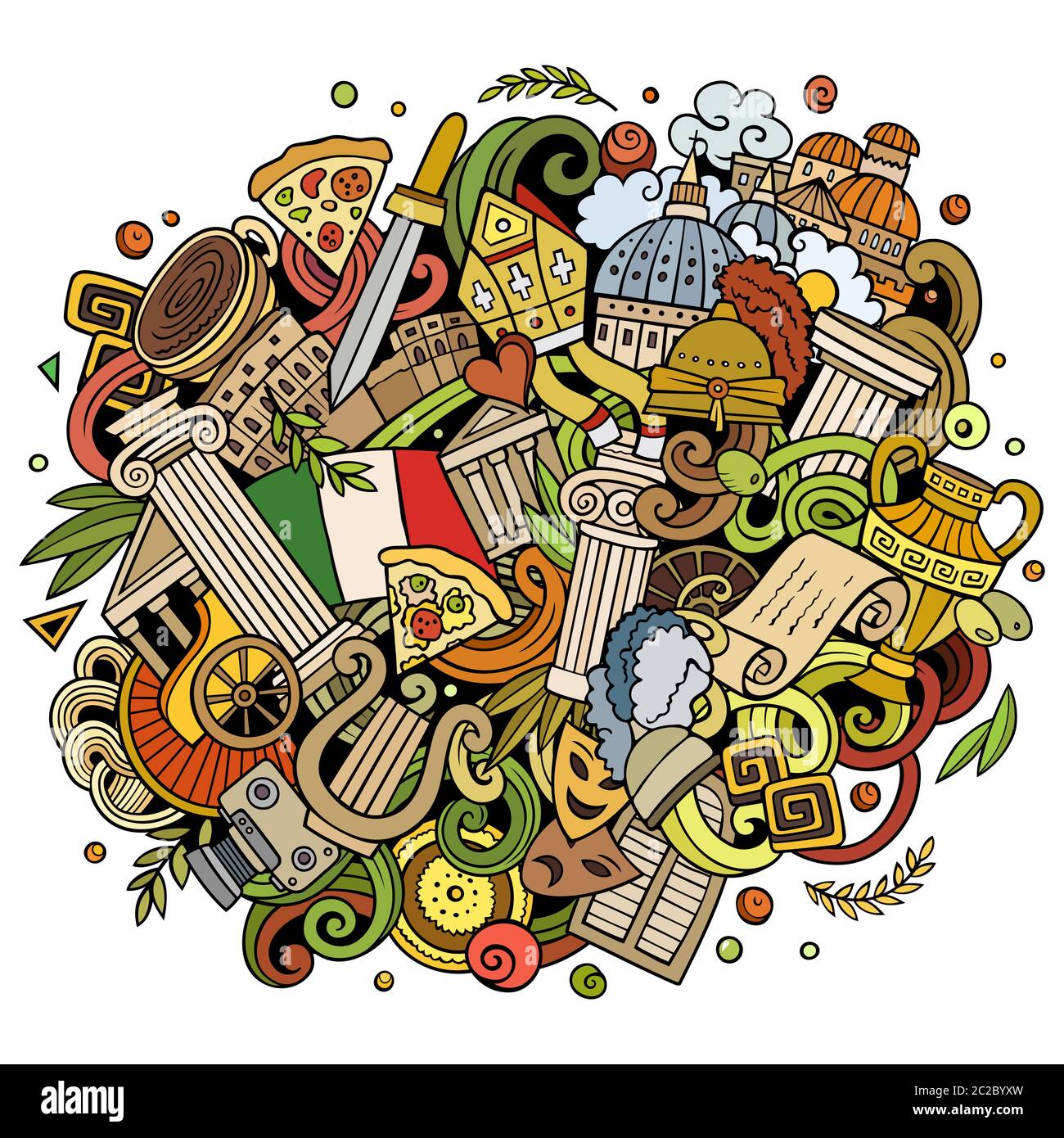 Old town graffiti Stock Vector Images - Alamy