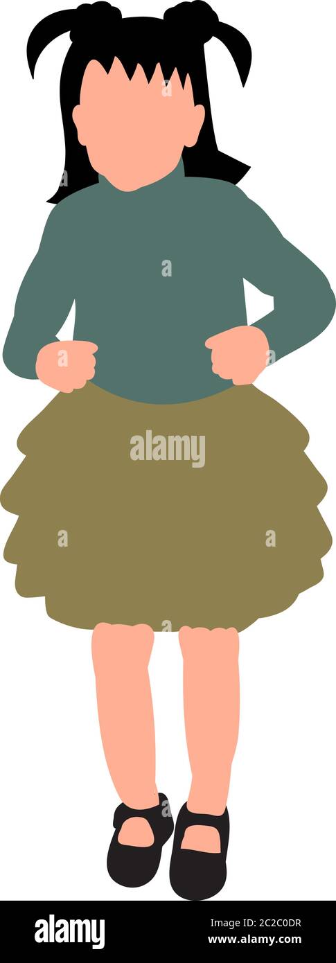 faceless child, girl Stock Vector Image & Art - Alamy