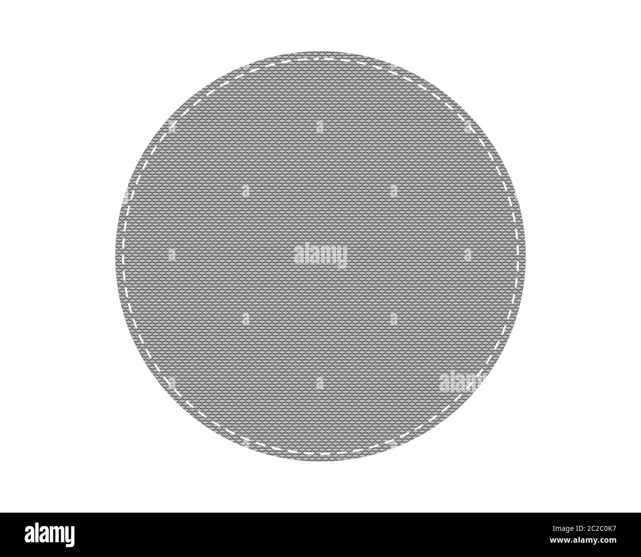 Round patch with stitches Stock Photo - Alamy