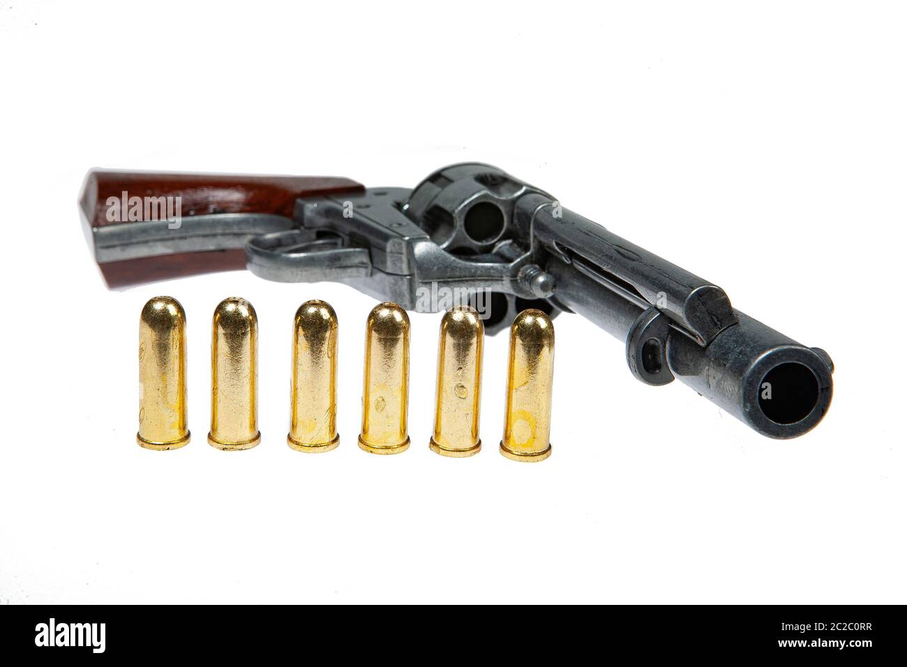 Old Revolver And Cartridges Stock Photo - Alamy
