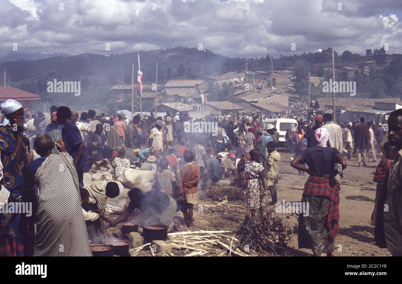 Refugee camp for tutsis hi-res stock photography and images - Alamy