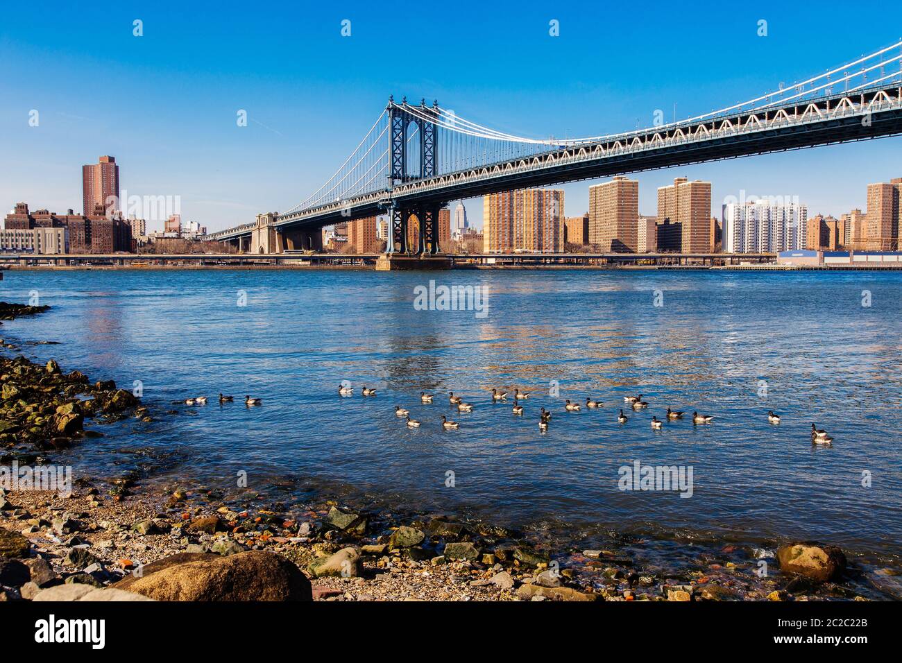 Manhattan bridge from Dumbo, Brooklyn, New York, USA Stock Photo - Alamy