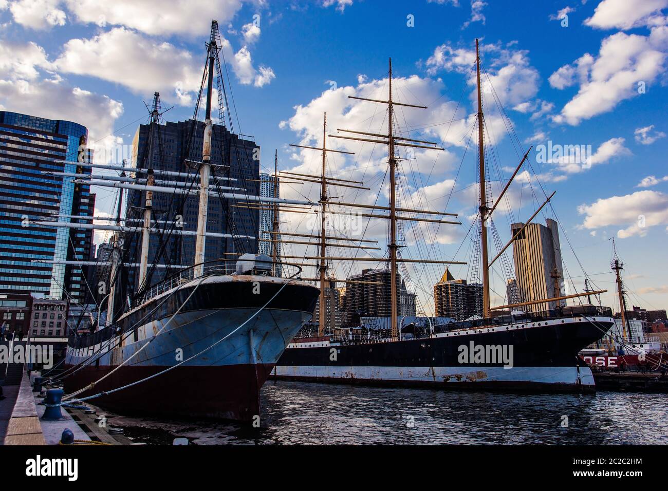 Lower Manhattan Pier 16, New York United States Stock Photo - Alamy