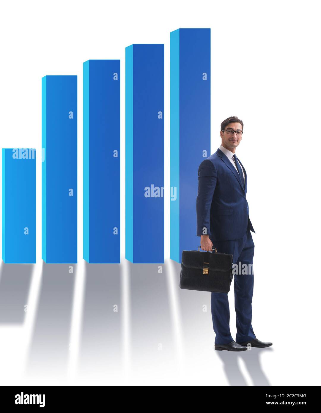 Businessman presenting financial diagram Cut Out Stock Images ...