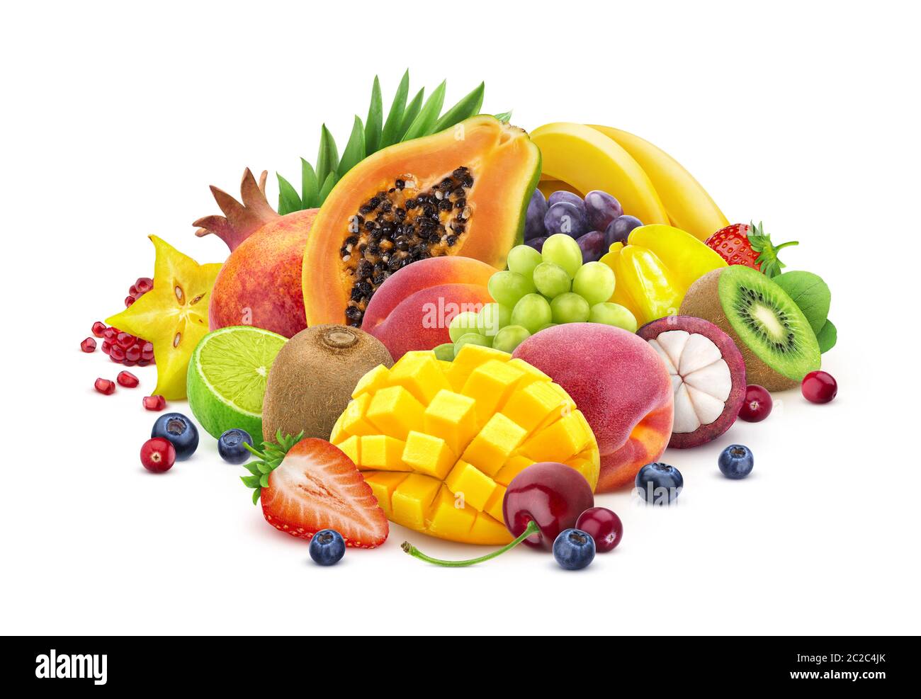 Tropical and exotic summer fruits, wild berries harvest Stock Photo - Alamy