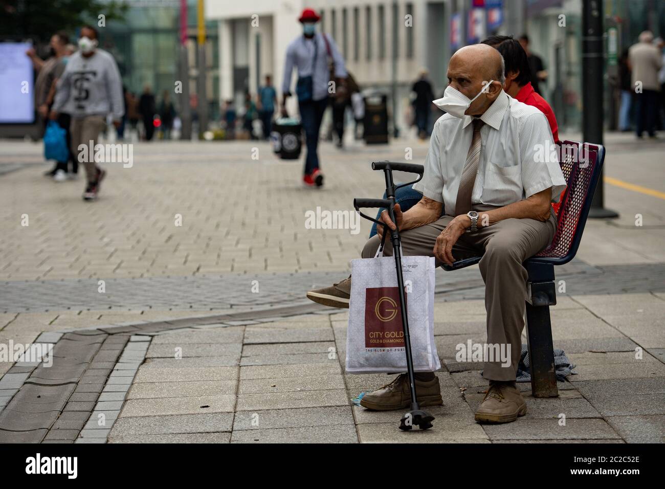 Shoppers wearing face masks in Birmingham, as further coronavirus ...