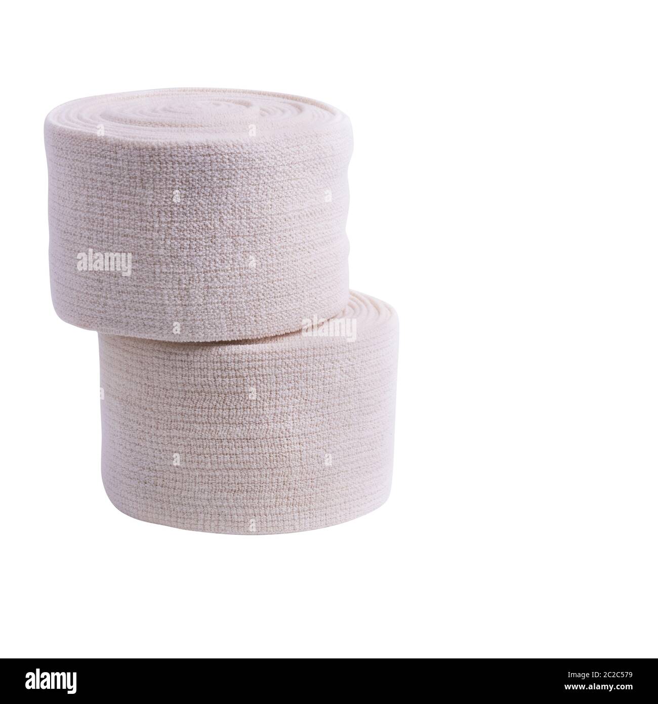 Medical bandage roll isolated on white background Stock Photo - Alamy