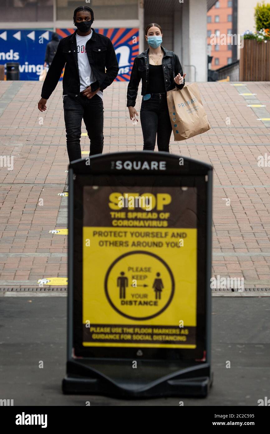 Shoppers wearing face masks in Birmingham, as further coronavirus ...