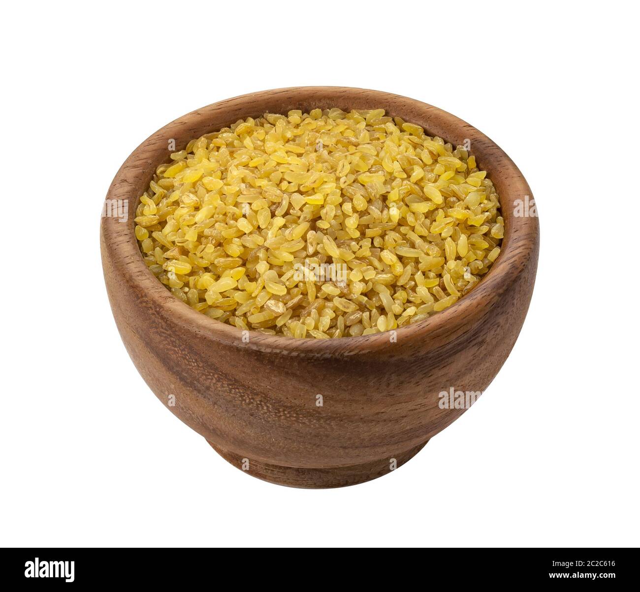 Bulgur wheat isolated on white background with clipping path Stock ...