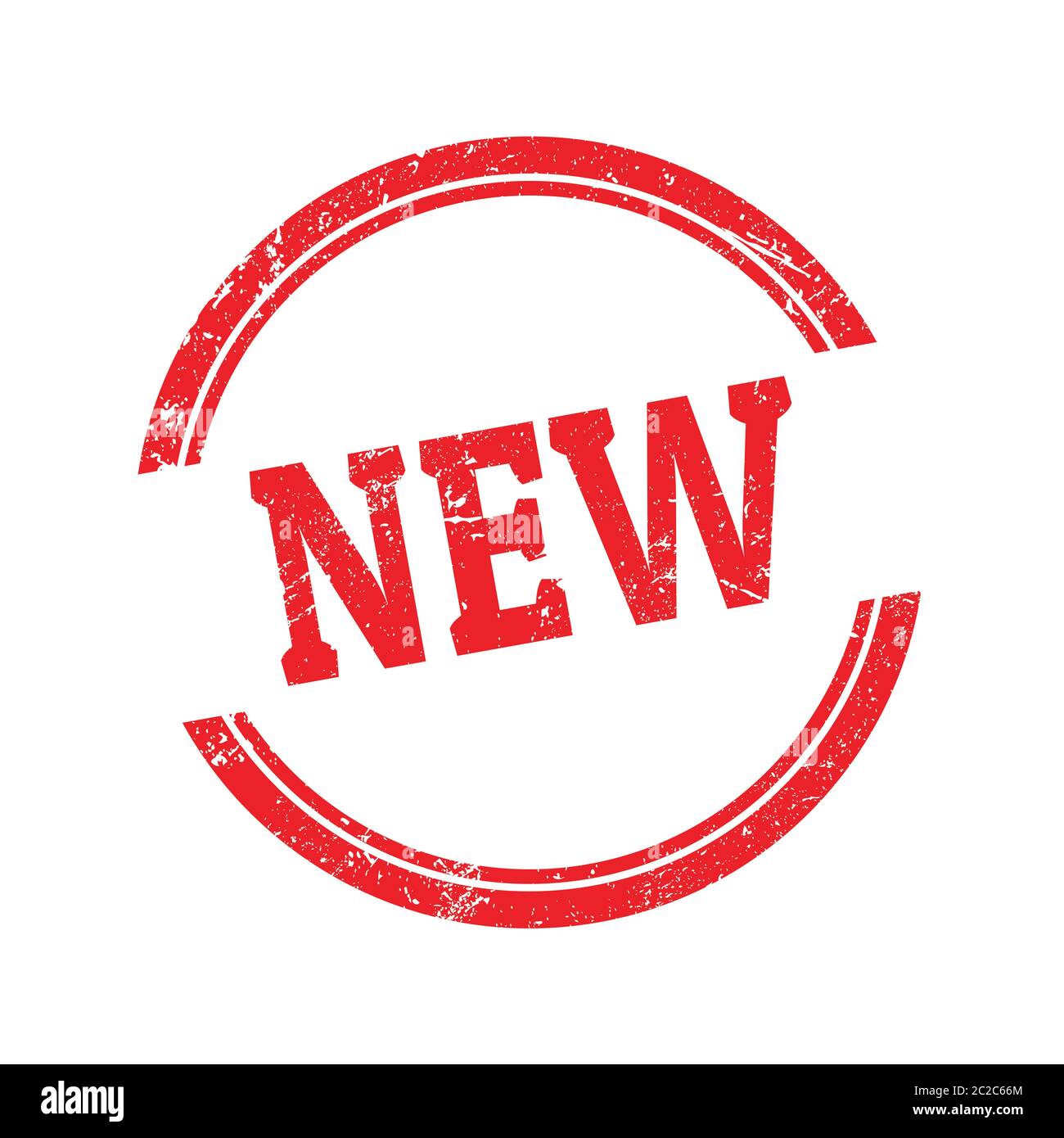 NEW red round grungy stamp Stock Photo - Alamy