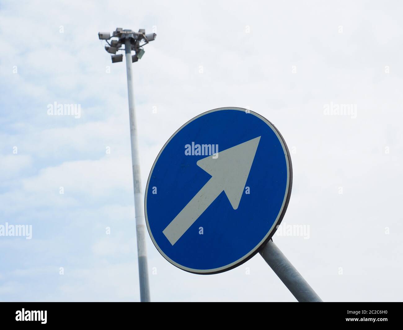 Regulatory signs, proceed in direction indicated by arrow traffic sign ...
