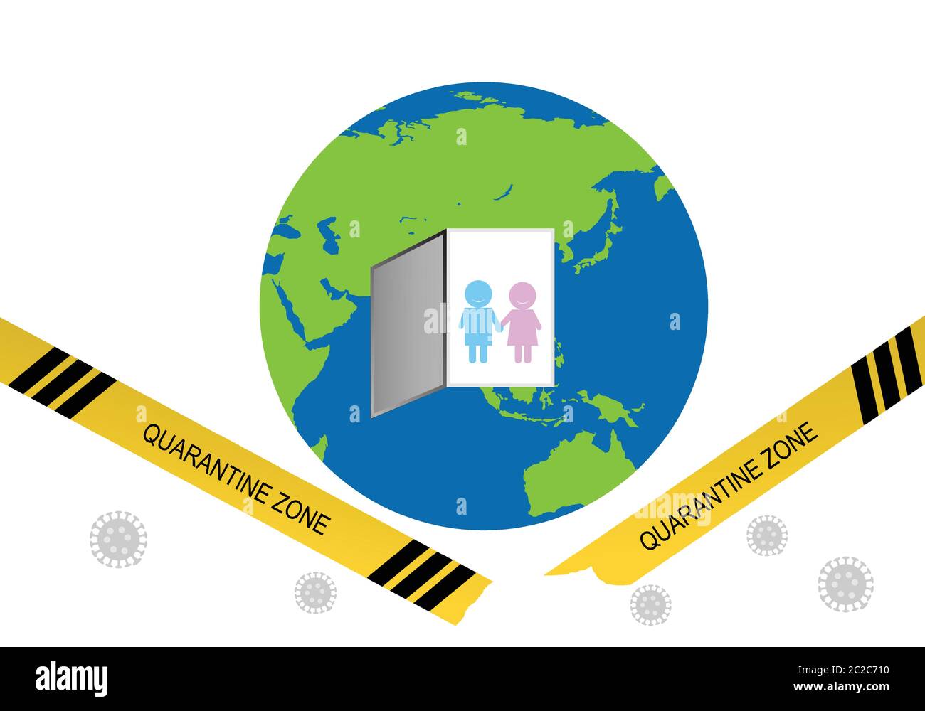 ConceptS of reopen the country after lockdown from coronavirus pandemic ...